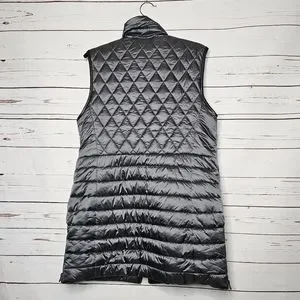 Renuar | Jackets & Coats | Renuar Silver Metallic Puffer Zip Front Vest ...